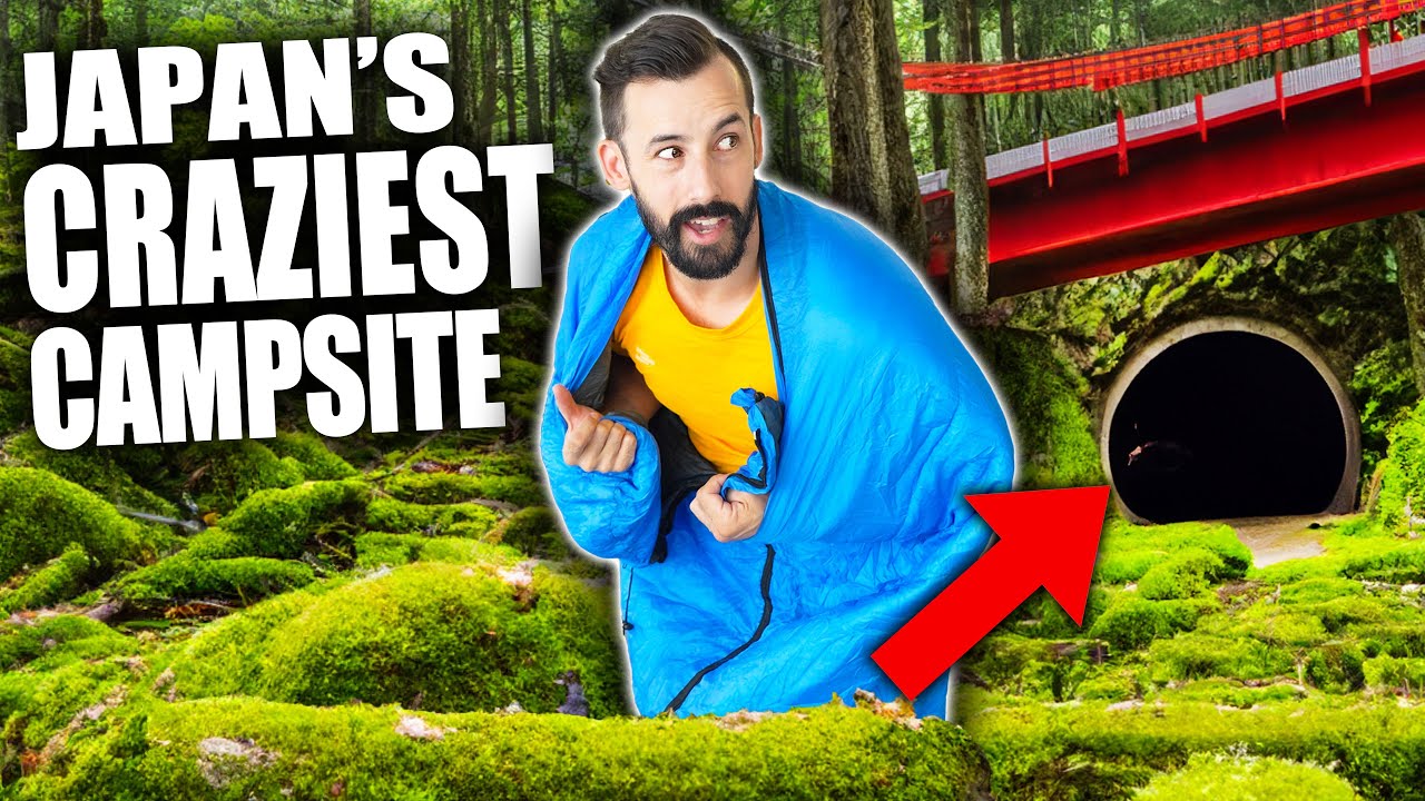 Exploring an empty campsite in Japan