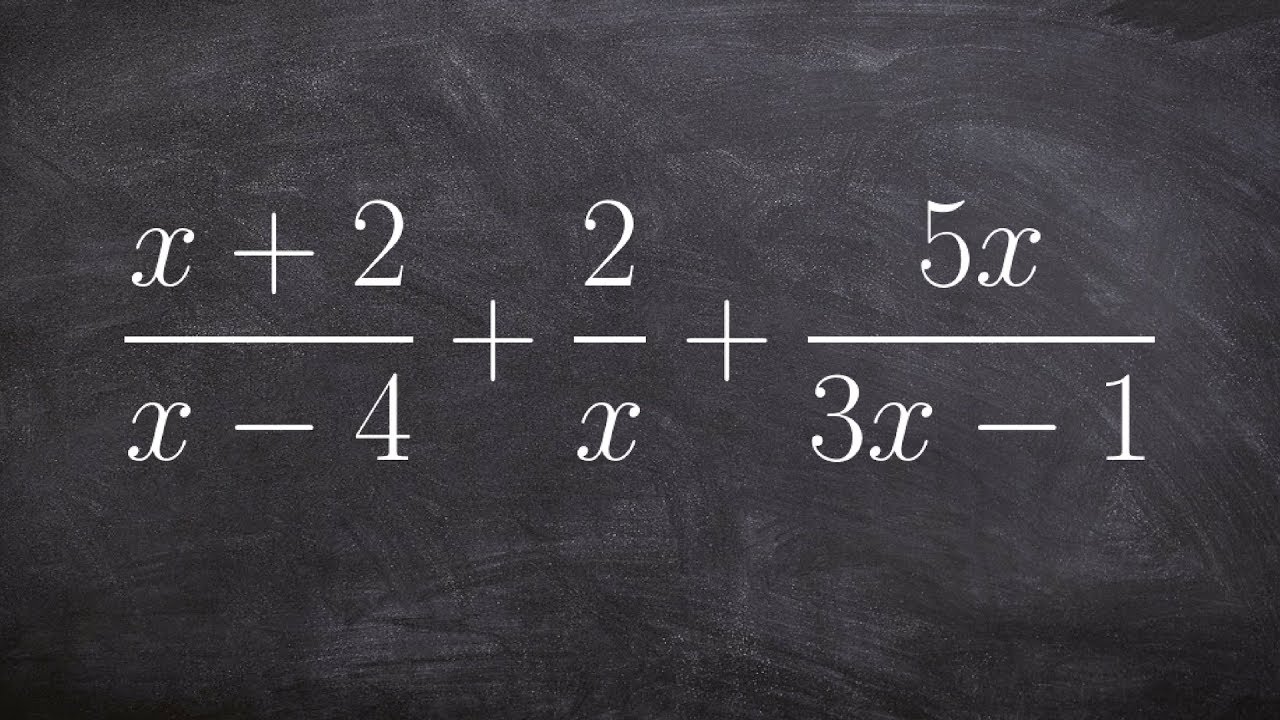 Combining rational expressions