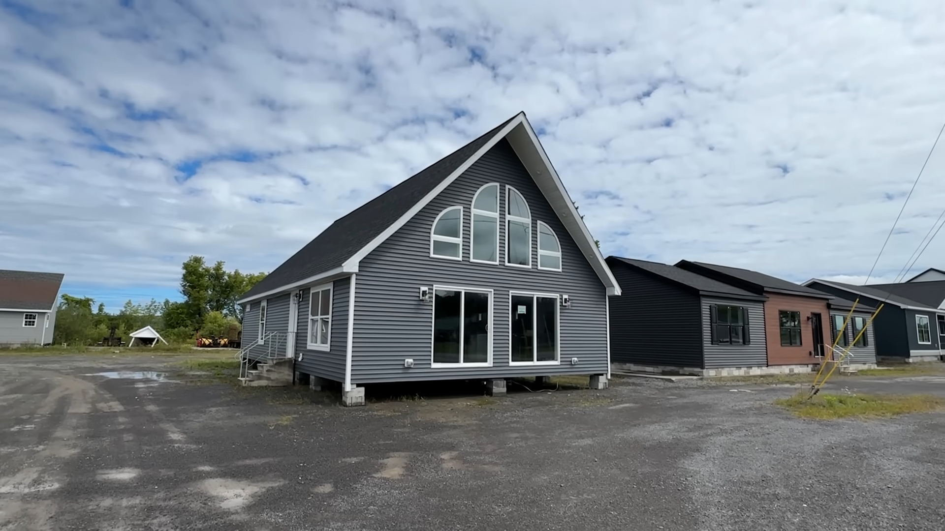 Touring a chalet-style modular home full of character