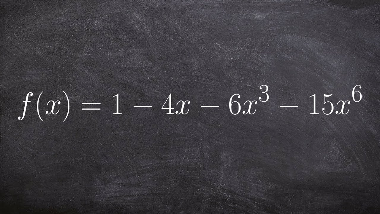 Determine end behavior of a polynomial