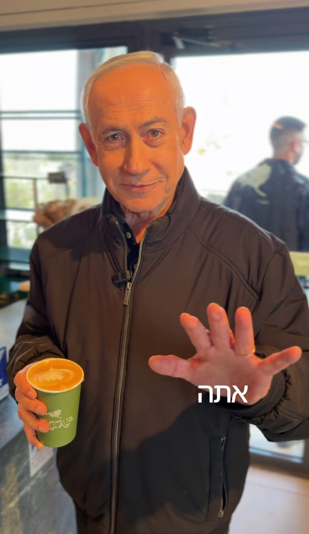 Israeli Prime Minister Netanyahu dispels death rumors with coffee, five ...
