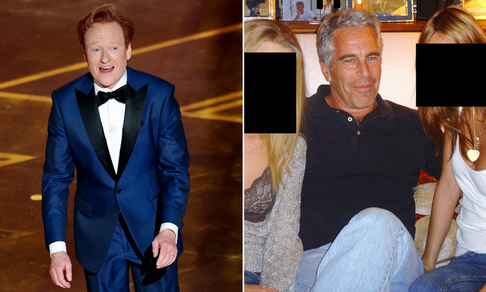 Conan O'Brien shocks Oscars crowd with awkward Jeffrey Epstein joke