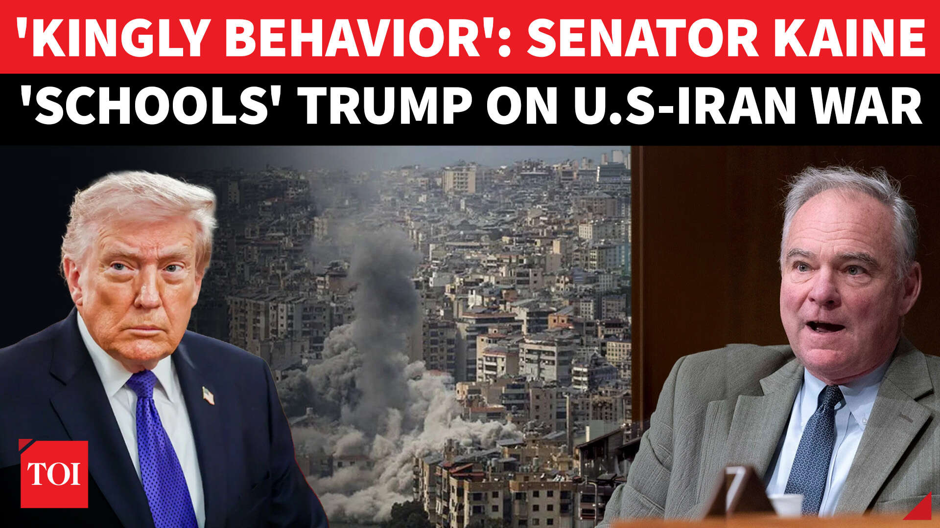 ‘American troops dying’: Senator Kaine delivers fiery monologue on ...