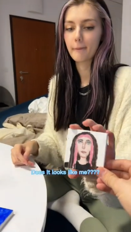 I made my programmer boyfriend paint me – his first time ever drawing