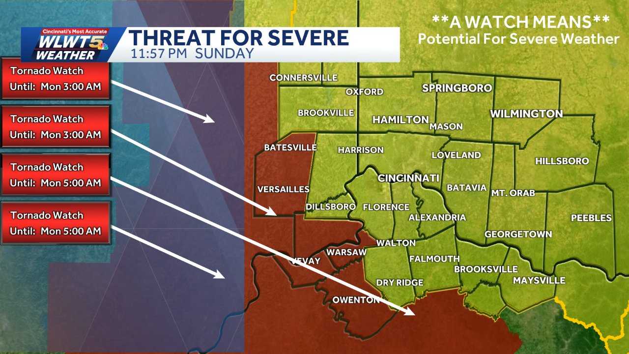 Severe weather threat: Storms bring risk of damaging winds, spin-up ...