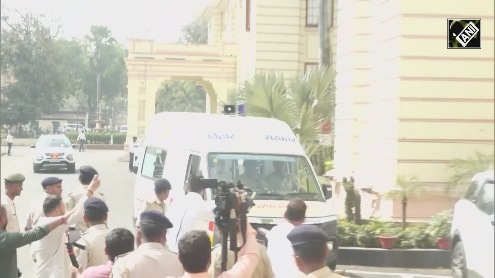 Rajya Sabha election: JD(U) leader Anant Kumar Singh arrives in ...
