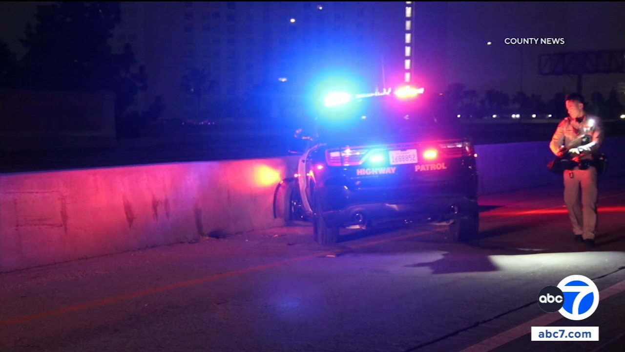 2 CHP officers injured after crash with wrong-way driver in Anaheim