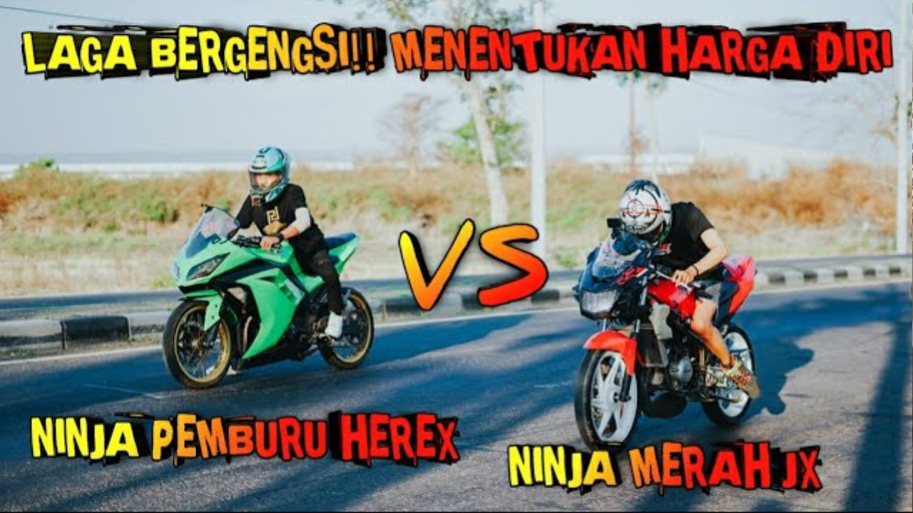 Ninja JX melawan Ninja pemburu Herex adu performa dan kecepatan