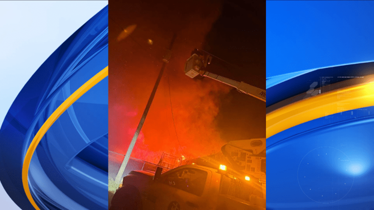 Crews respond to 'massive' house fire during severe thunderstorm ...