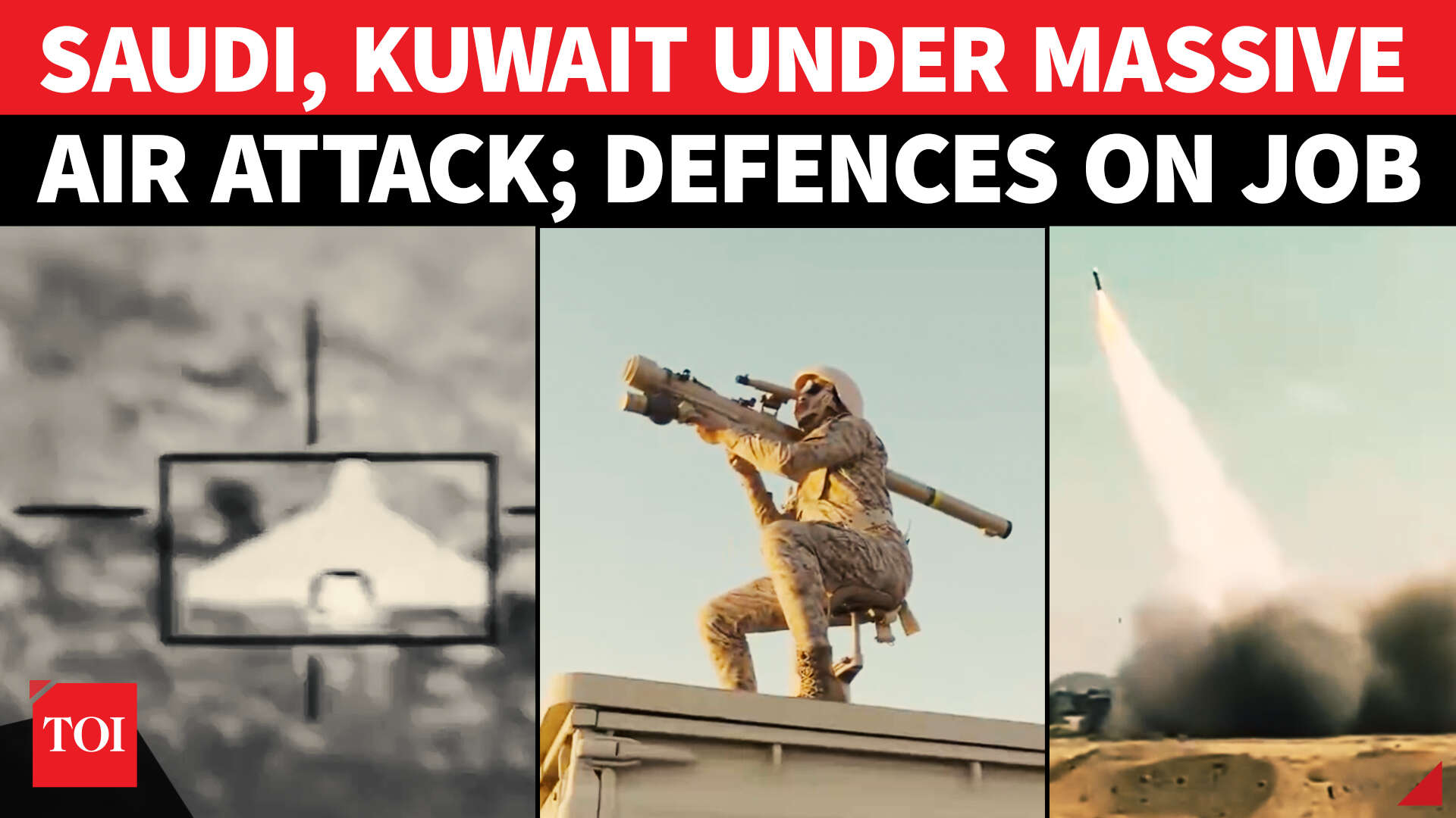 Saudi, Kuwait, UAE battle drone & missile attacks; air defences in ...