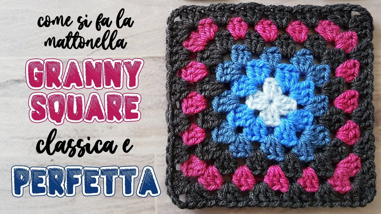 Come fare la mattonella granny square classica