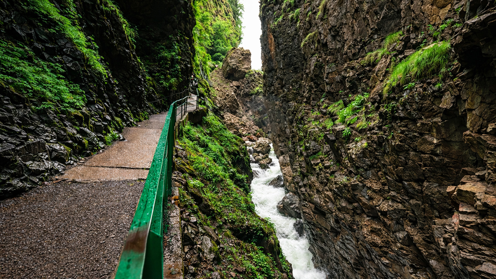Breitachklamm Germany natural gorge in the Bavarian Alps (4K)