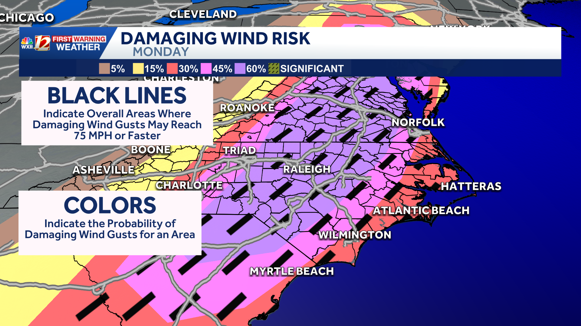 Damaging wind, tornado and hail threat maps | How to read the new ...