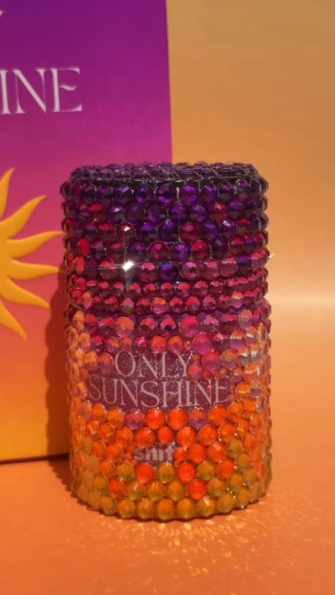 Bedazzling a perfume bottle
