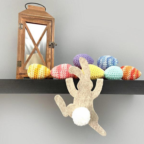 DIY Easter bunny decor felt project