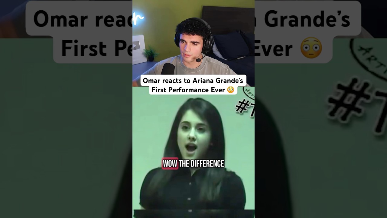 Ariana Grande’s first performance ever