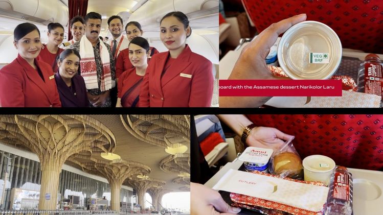 Narikolor laru, gamosa and Assamese announcements: Air India flight’s ...