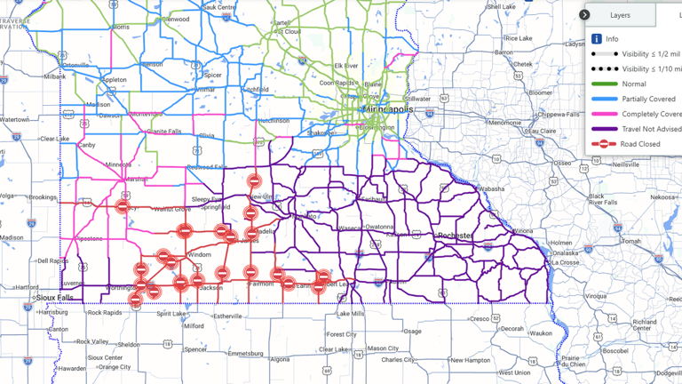 MN weather: Roads have reopened, conditions improving