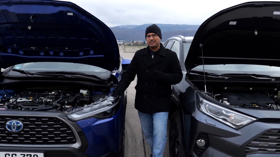 Toyota RAV4 vs Corolla Cross hybrid SUV comparison