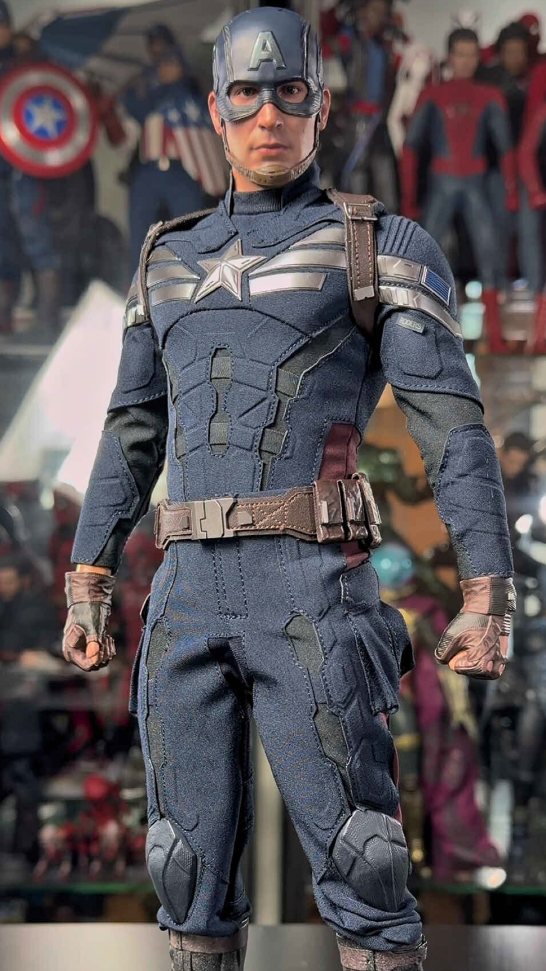 Hot Toys Captain America figure close up