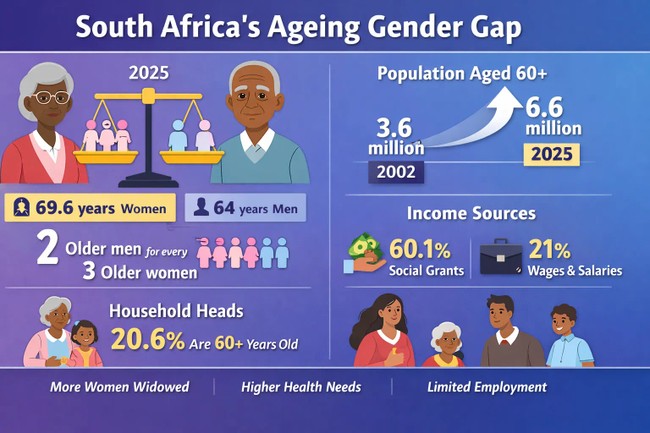 Why women outlive men in South Africa: A look at marriage and ageing