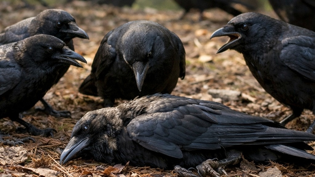Do crows hold funerals? The science behind why they gather around their ...
