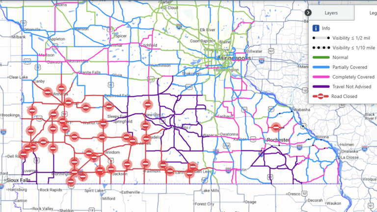 MN weather: Roads have reopened, conditions improving