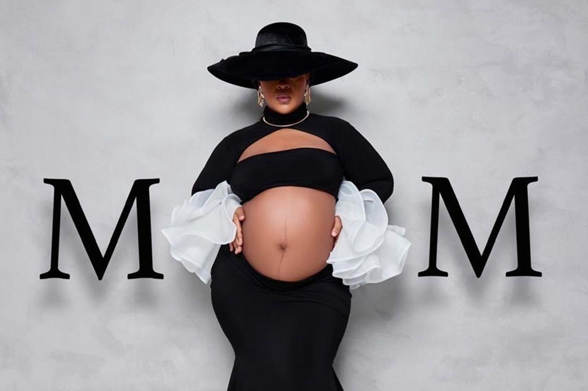 Gogo Skhotheni goes glam to announce rainbow baby