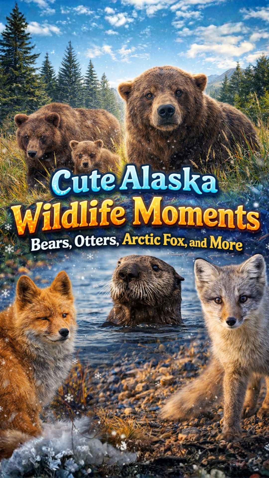 Cute Alaska wildlife moments: bears, otters, arctic fox and more