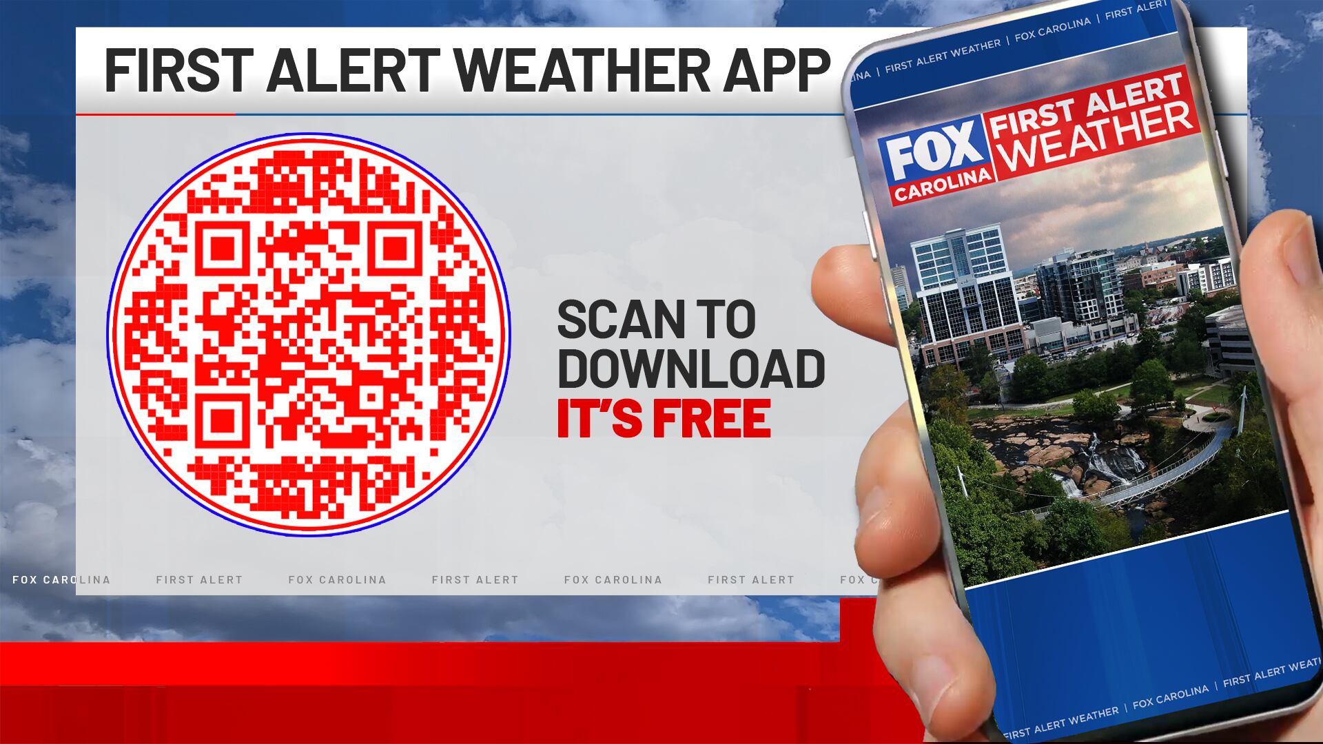 Download the FOX Carolina First Alert Weather app!