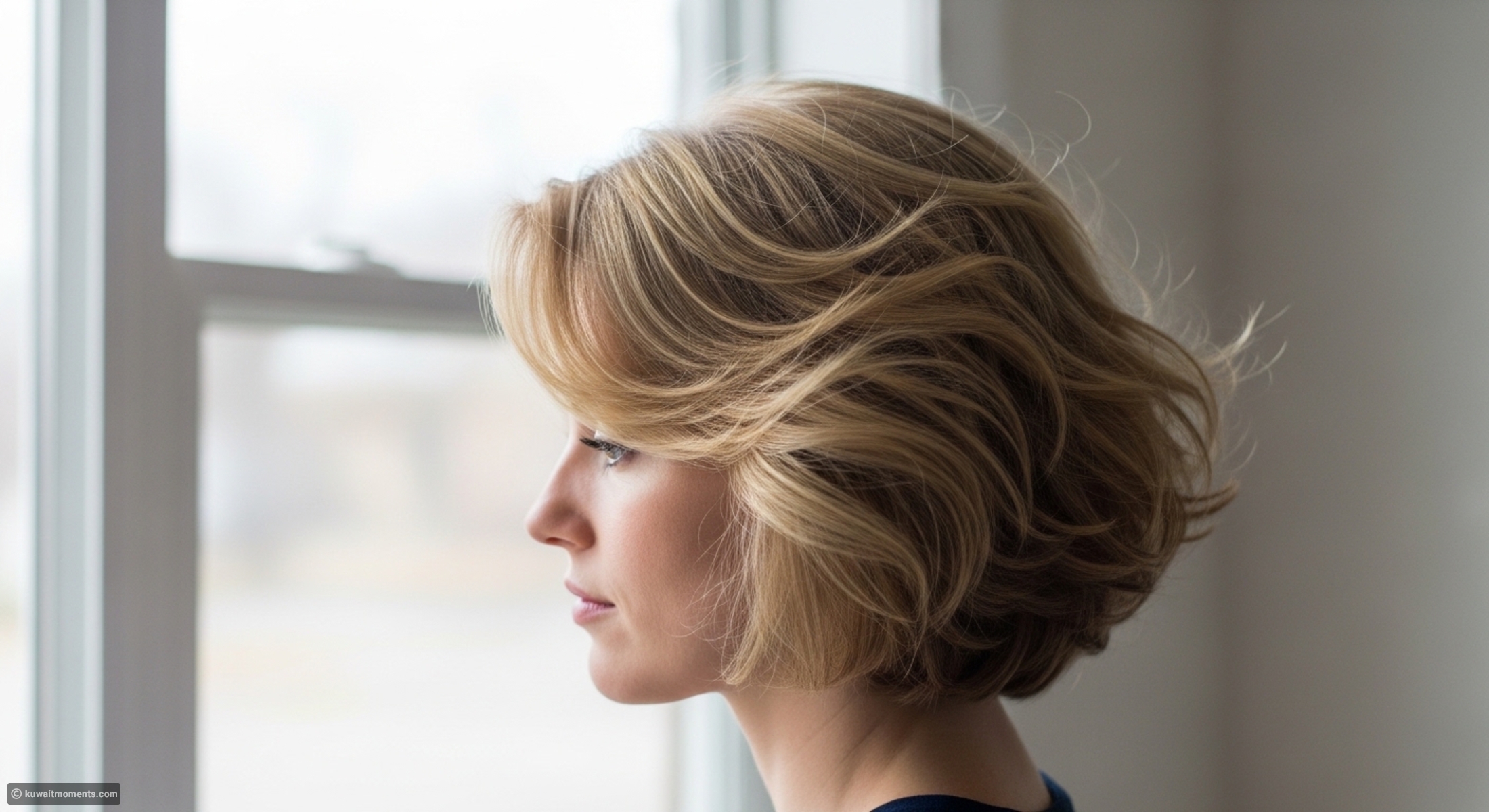 The C-cut creates the illusion of longer hair