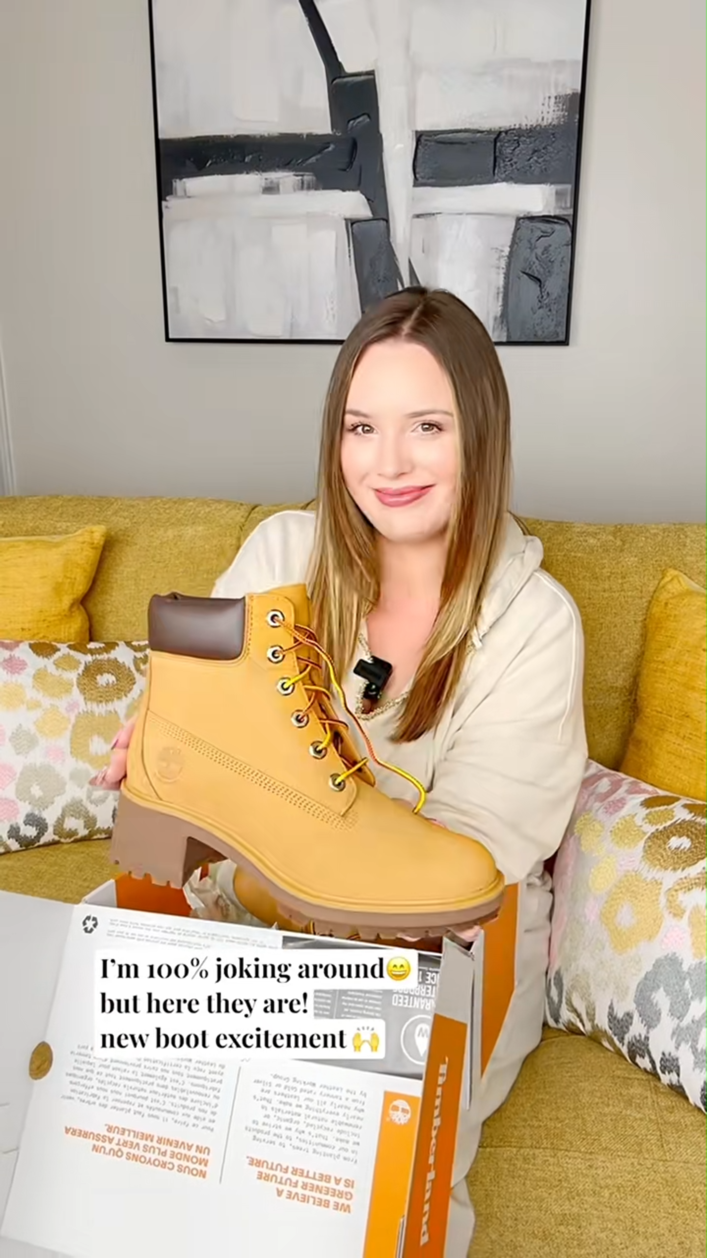 Trying new Timberland boots with a surprise
