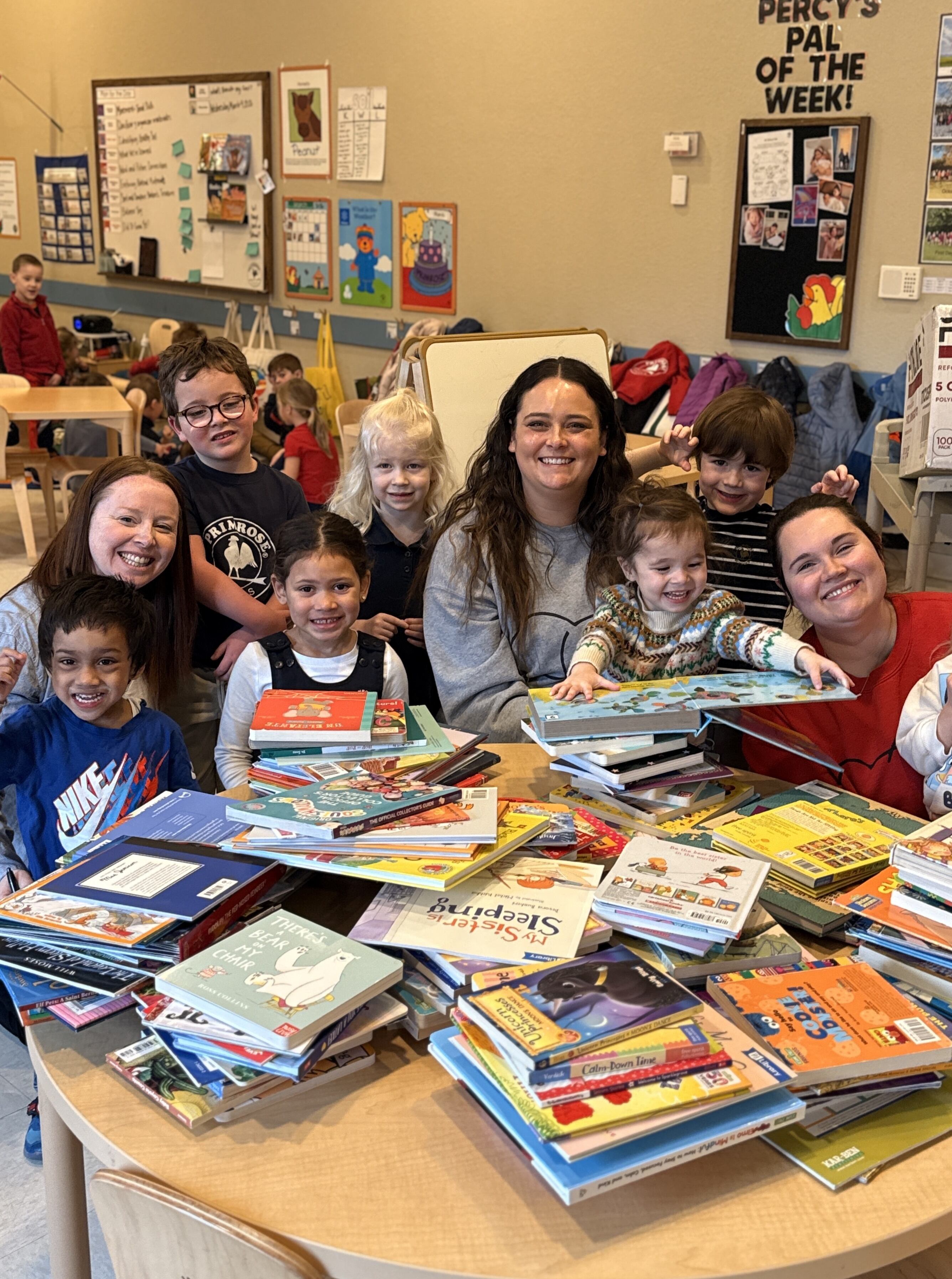 Midland preschoolers spread the joy of reading with 641-book donation