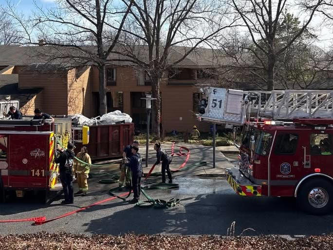 No injuries reported in Columbia building fire