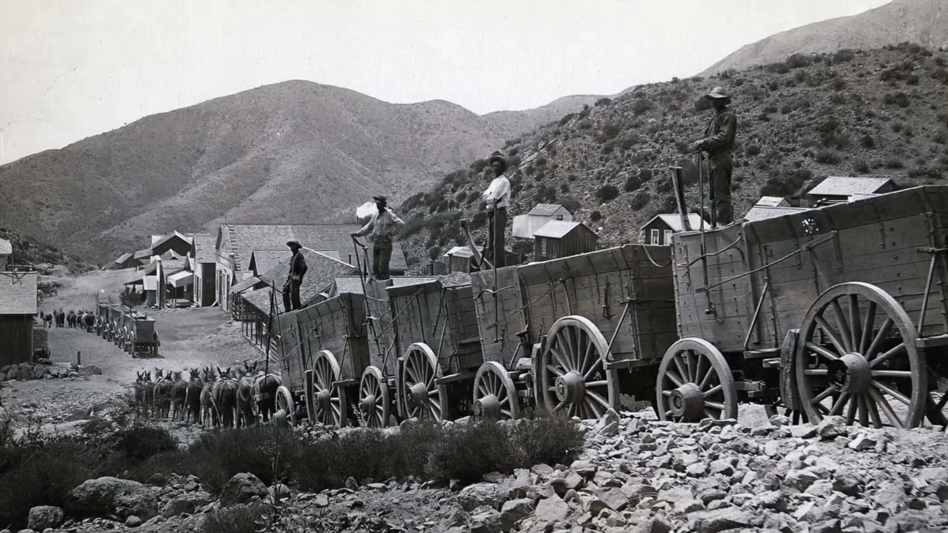 The treacherous mining road where heavy wagons shaped the land