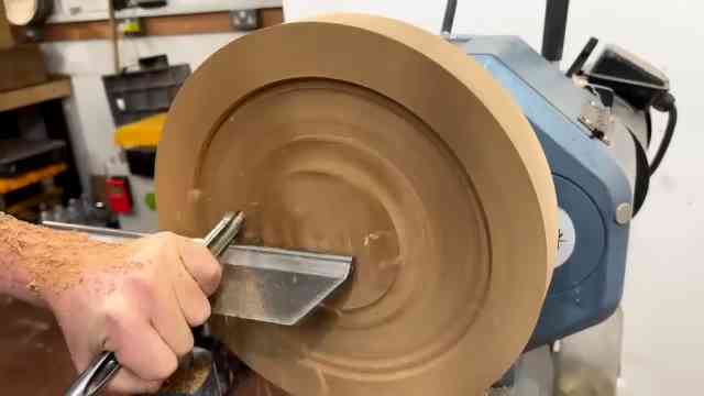 Woodturning through hidden nails