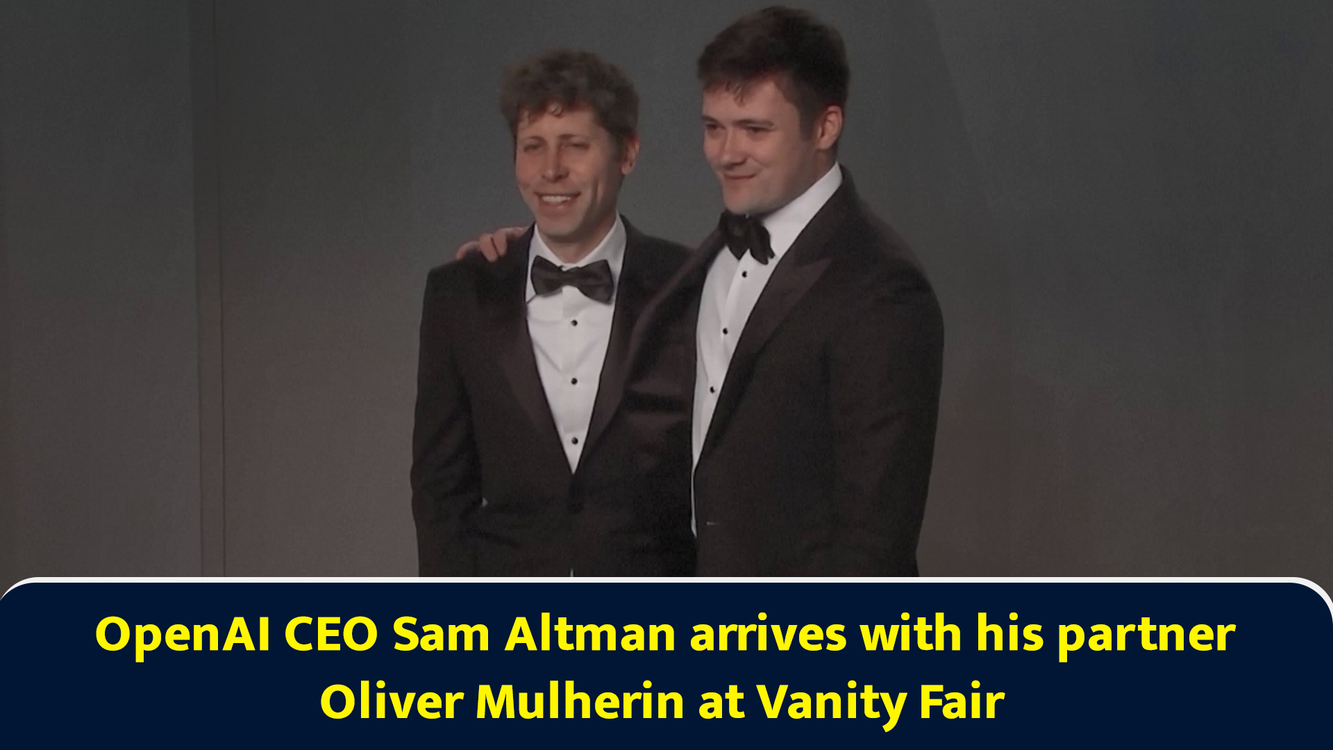 OpenAI CEO Sam Altman arrives with his partner Oliver Mulherin at ...