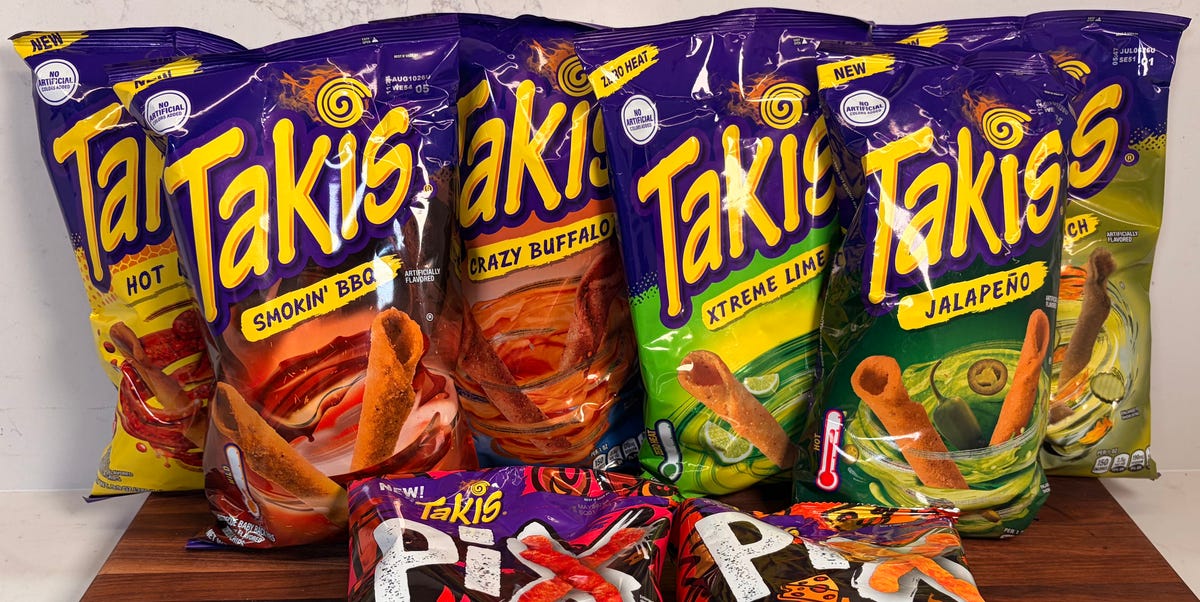 I tried 8 new Takis flavors—from pickle to hot honey, here's the best one