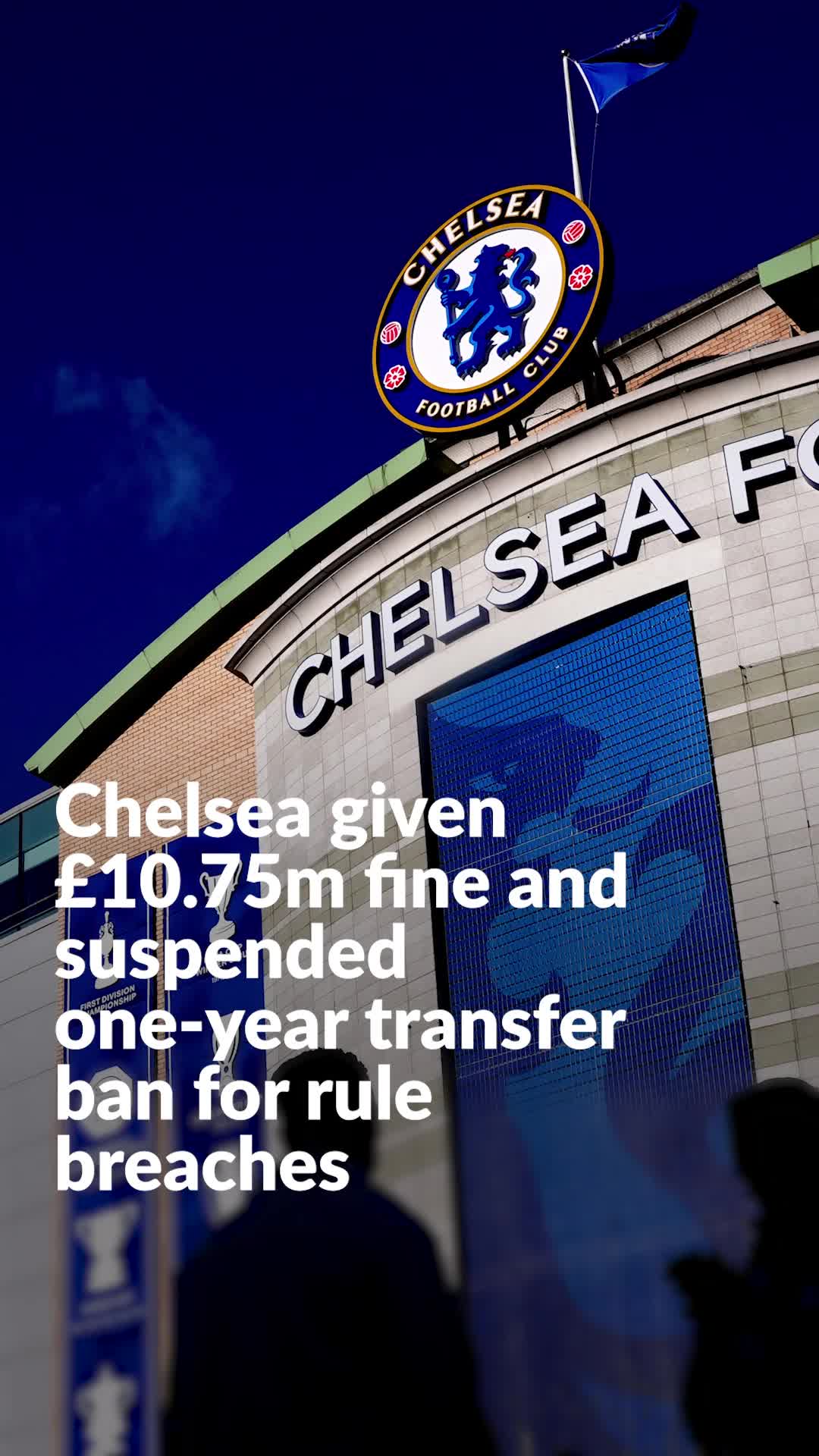 Chelsea given £10.75m fine and suspended one-year transfer ban for rule ...