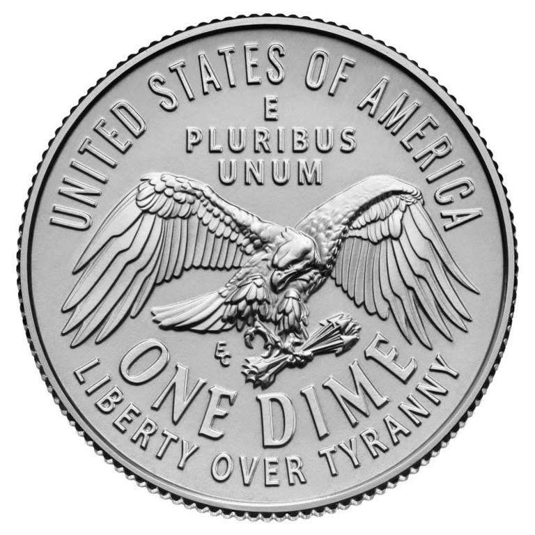 New dime design omits the olive branch