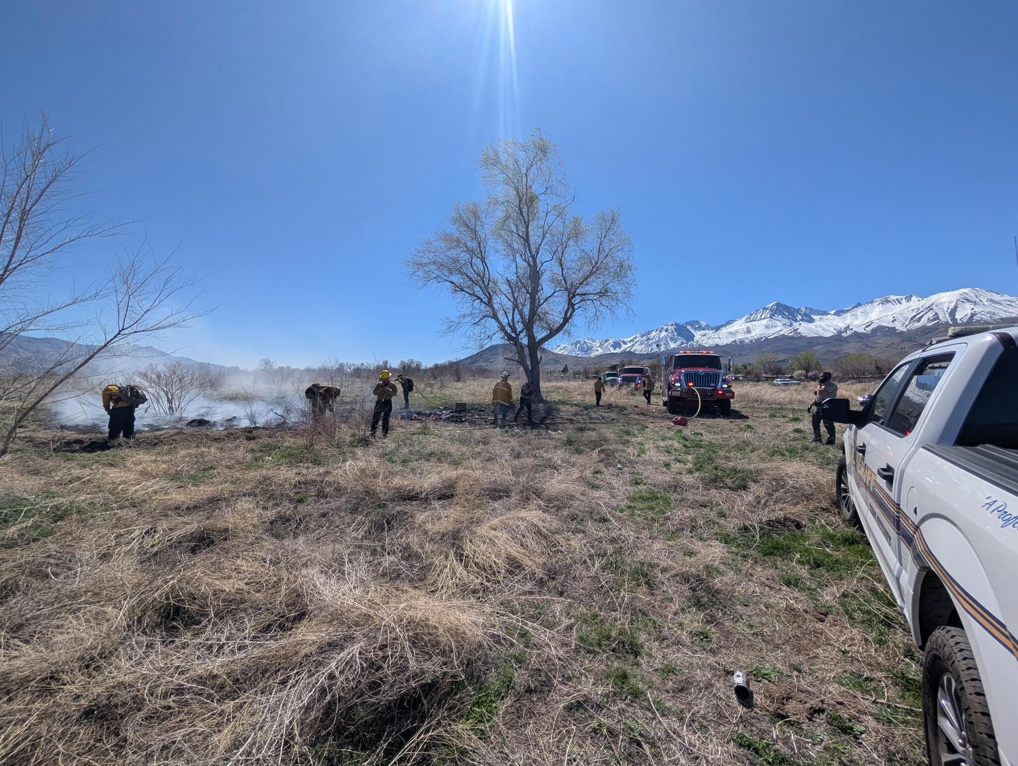 Man arrested for allegedly starting fire in Inyo County