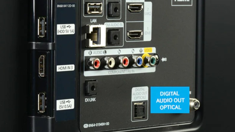 Here's what the optical audio port on your TV is for