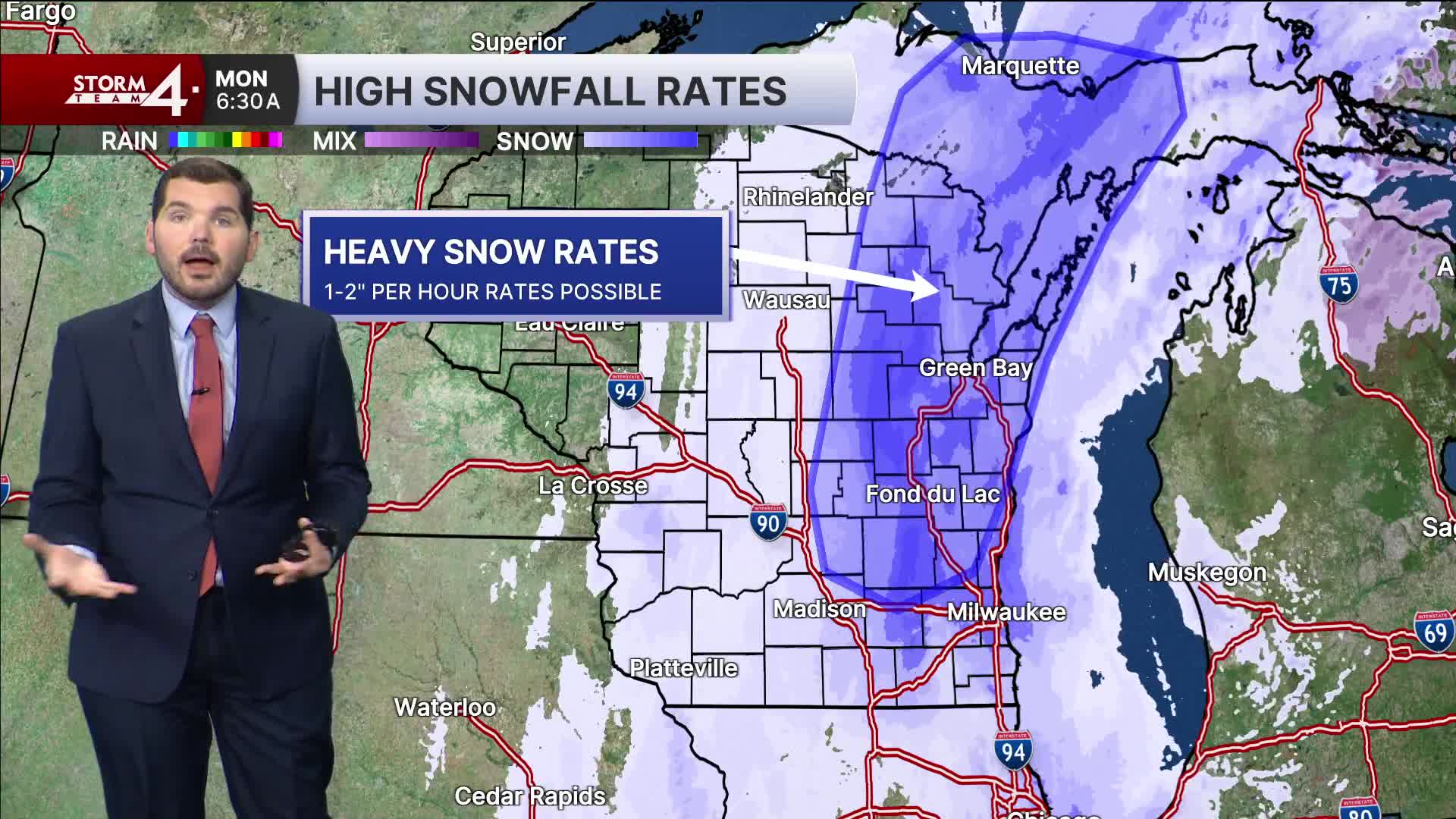 Blizzard warning in southeast Wisconsin