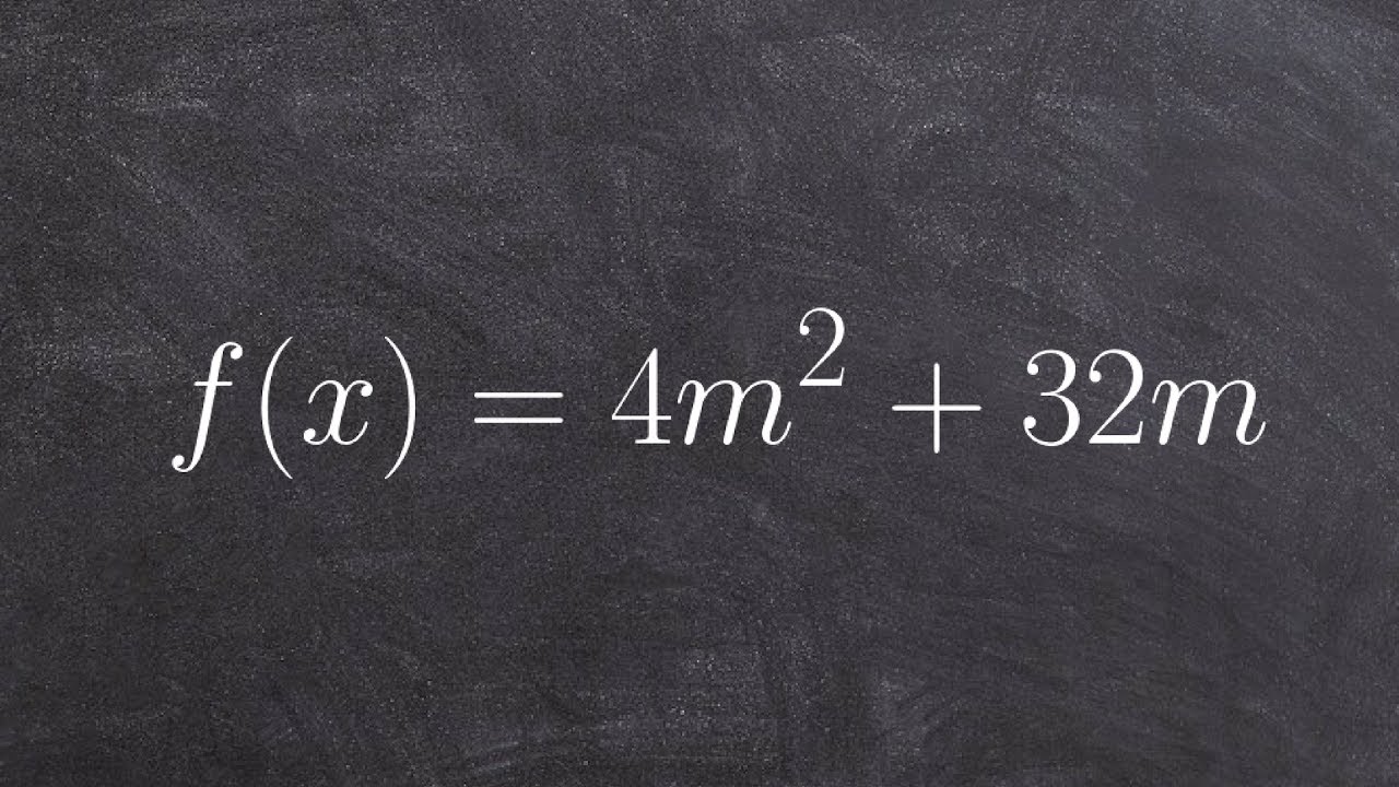 Solve by factoring out GCF