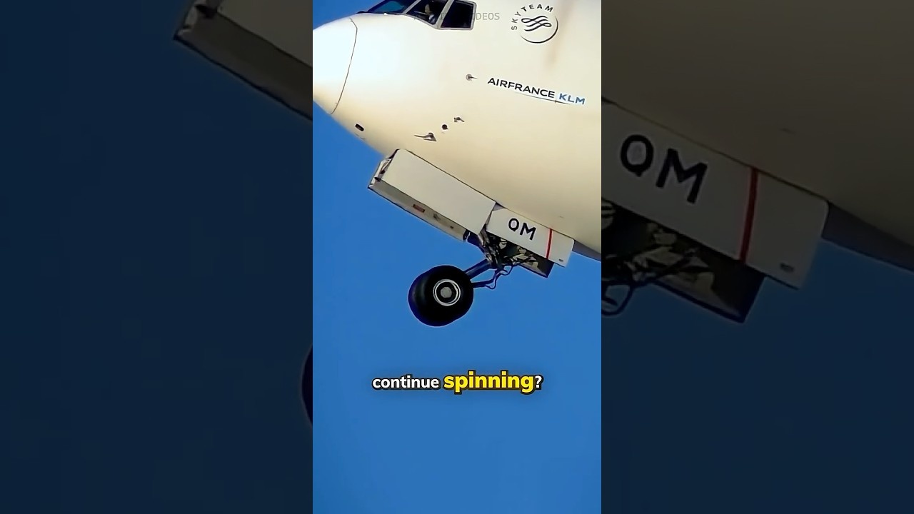 Do Airplane Wheels Continue Spinning