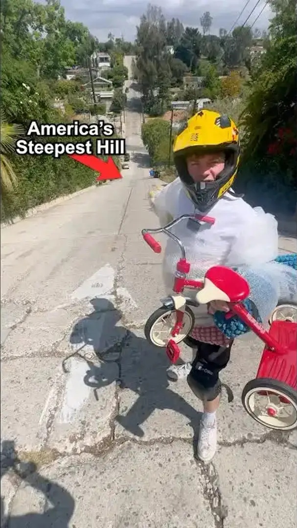America's steepest hill tricycle challenge fail!