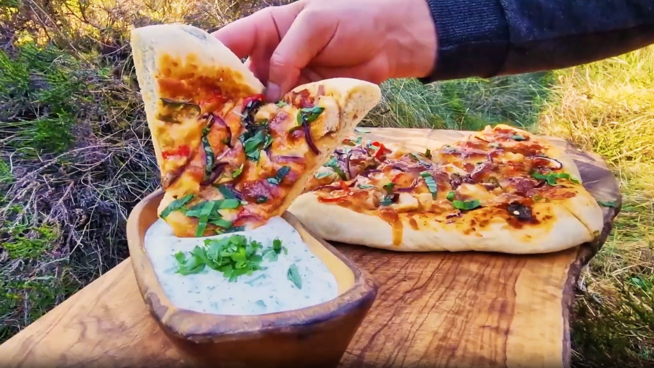 What happens when cheese melts over open fire