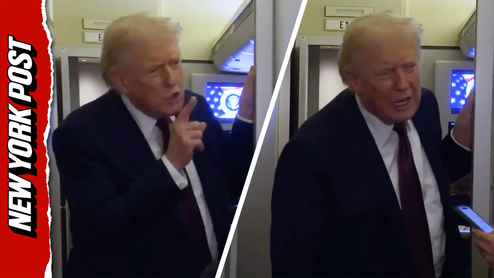 Trump attacks two reporters on Air Force One as 'obnoxious' and ...
