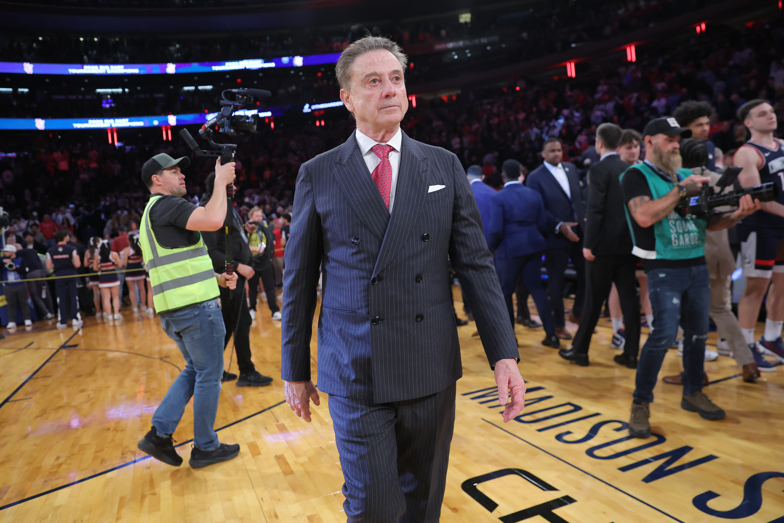 Rick Pitino reacts to St. John's getting No. 5 seed, trip to San Diego ...