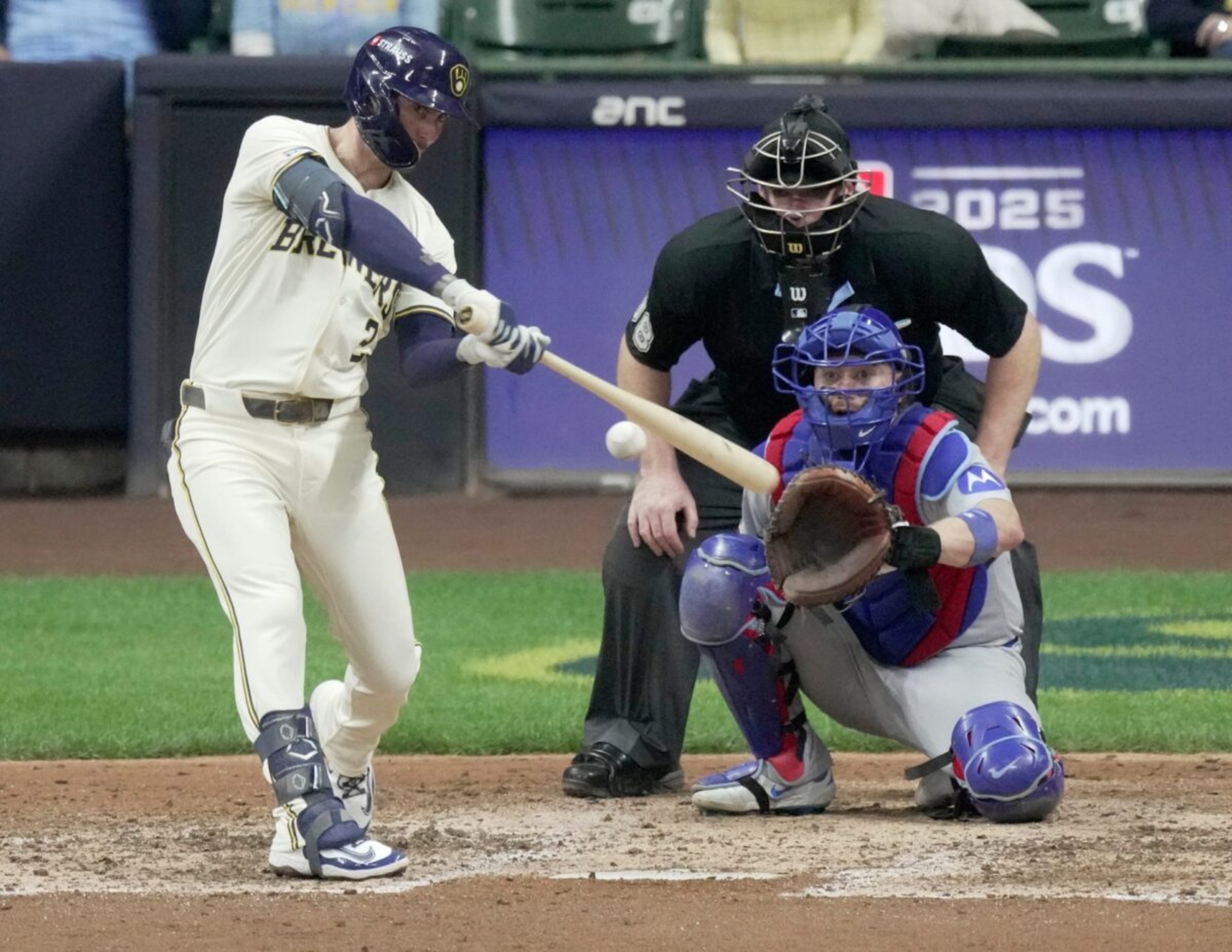 Brewers’ Brice Turang draws a strong message from Kyle Schwarber amid ...